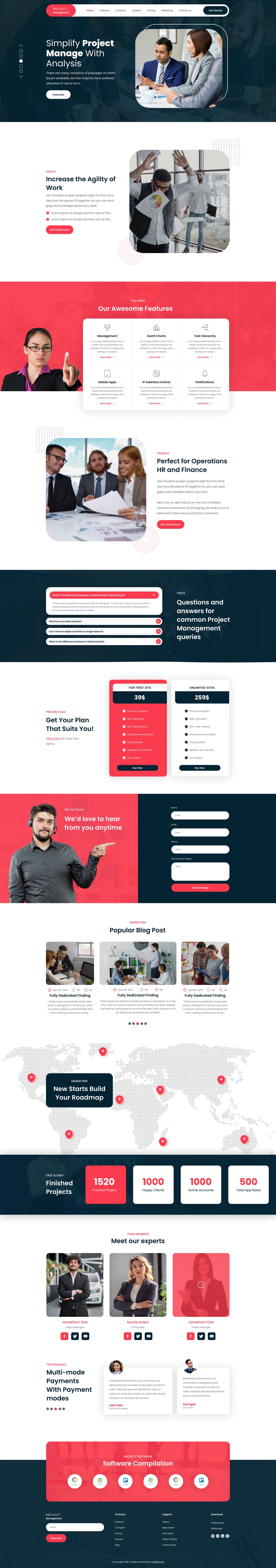 Project Management WordPress Theme – Misbah WP