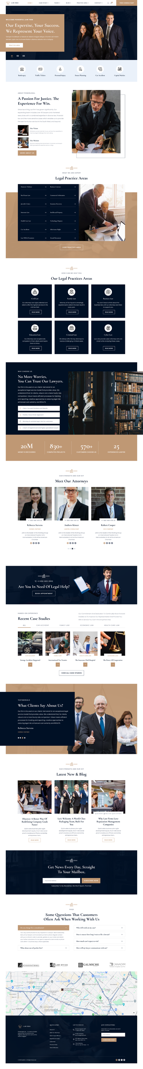 Law Firm WordPress Theme – Misbah WP
