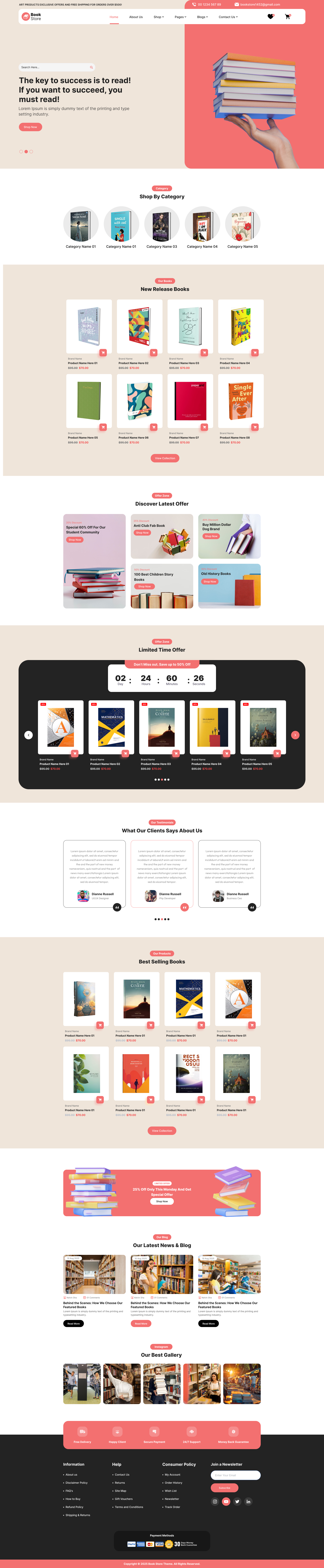Novel Collection WordPress Theme – Elegant design for Bookstores ...