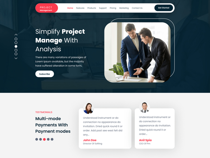 Free Project Management WordPress Theme – Misbah WP