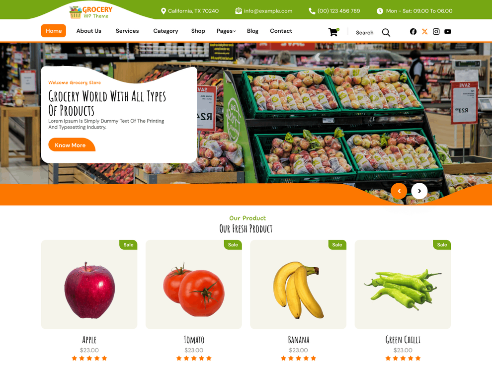 Super Mart Store – Modern Design for Grocery Shops – Misbah WP